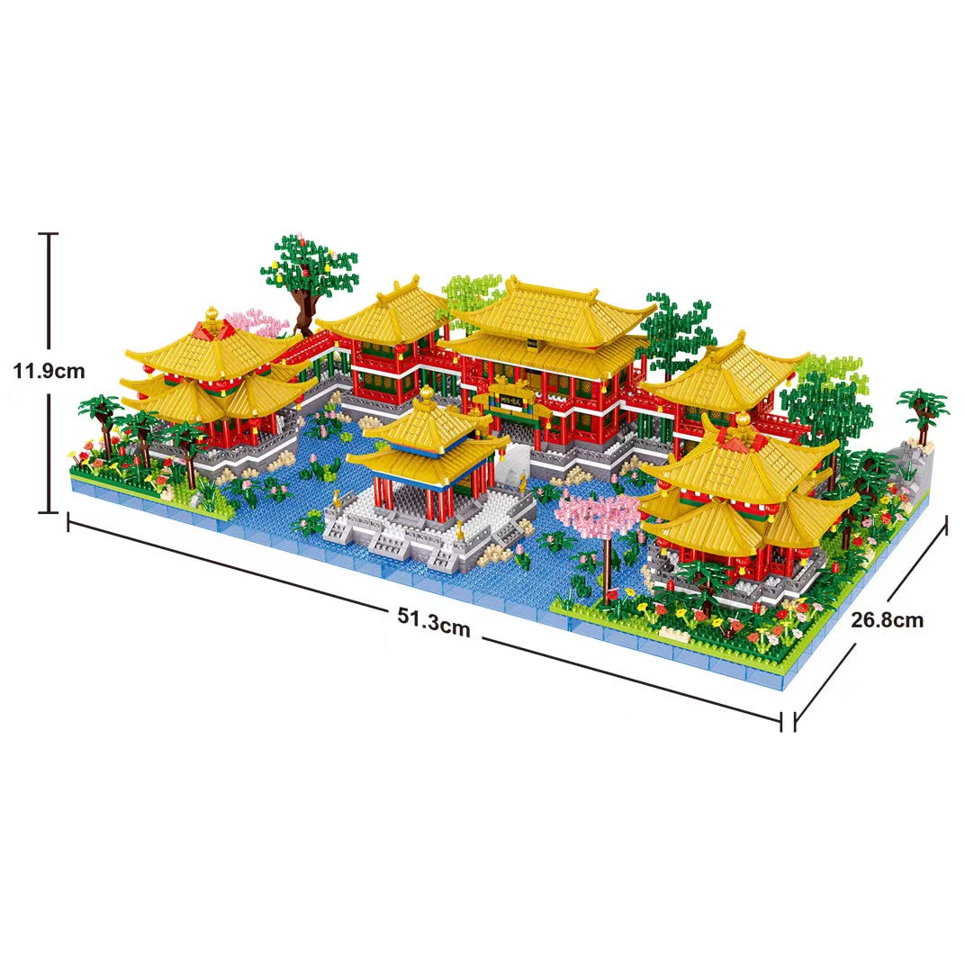 Lezi mini Blocks Kids Building Bricks Toys Adult Puzzle Suzhou Garden ...
